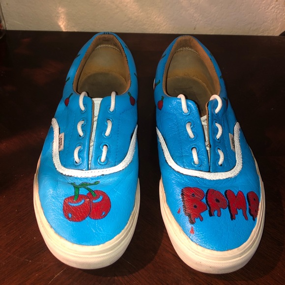 Vans | Shoes | Custom Cherry Bomb Vans | Poshmark